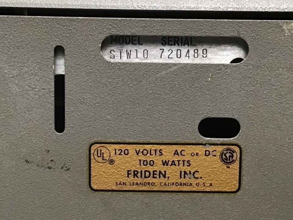 Antique 1950s Friden SW-10 Electro-Mechanical Math Calculator Untested ...