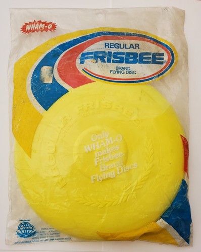 OLD WHAM-O BRAND FLYING DISC REGULAR FRISBEE IN ORIGINAL PACKAGING ...