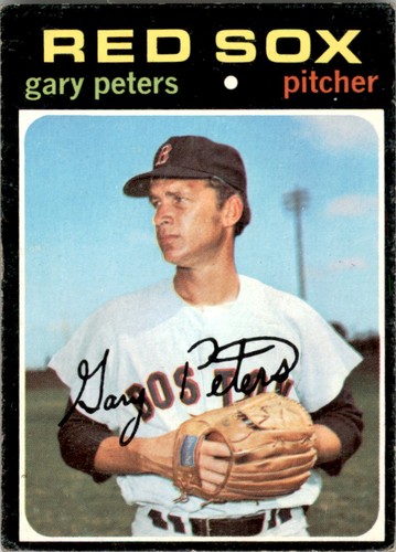 1971 TOPPS GARY PETERS BOSTON RED SOX #225 EX | eBay