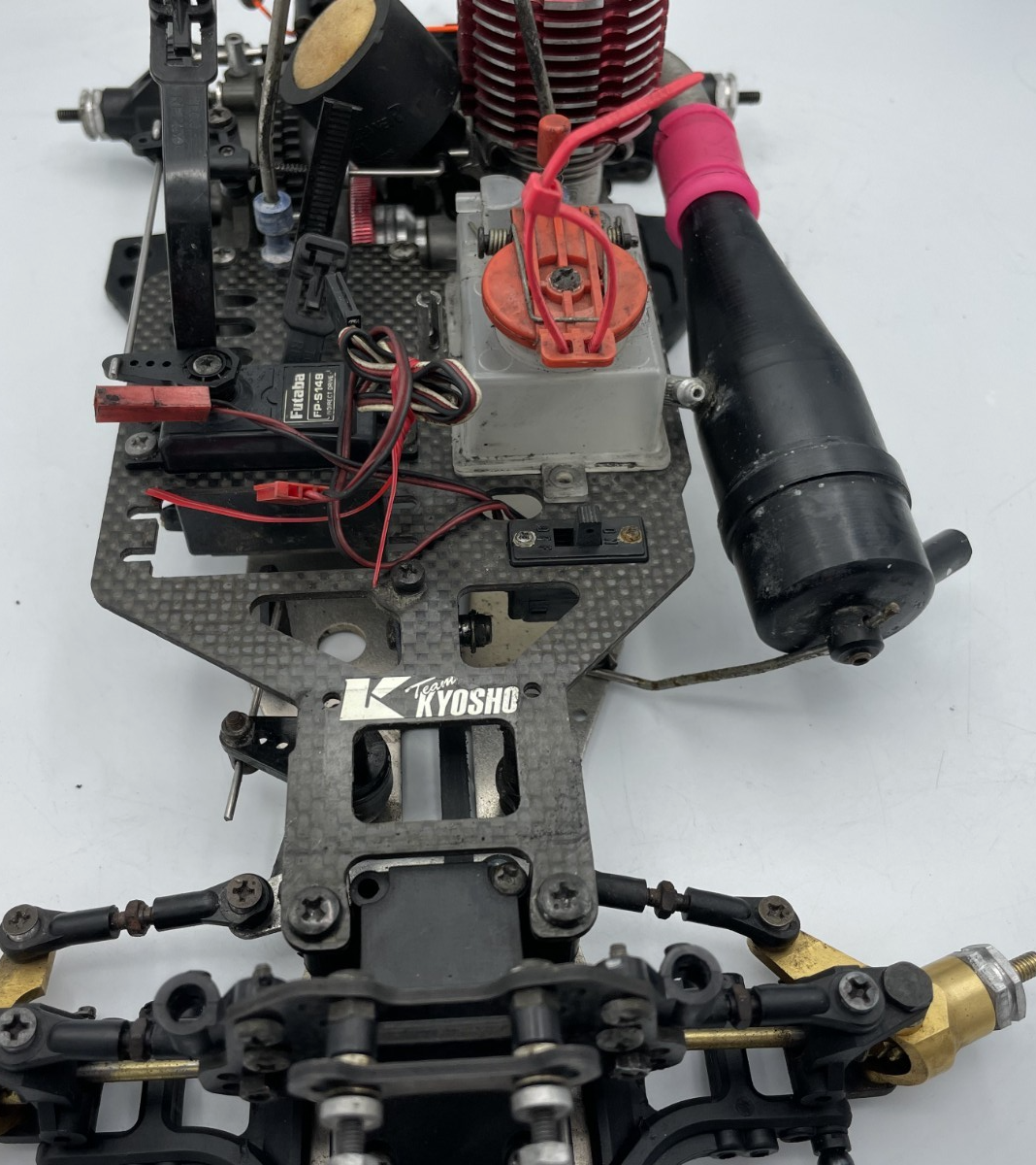 For parts Kyosho engine car Pure ten 4WD chassis vintage rare | eBay