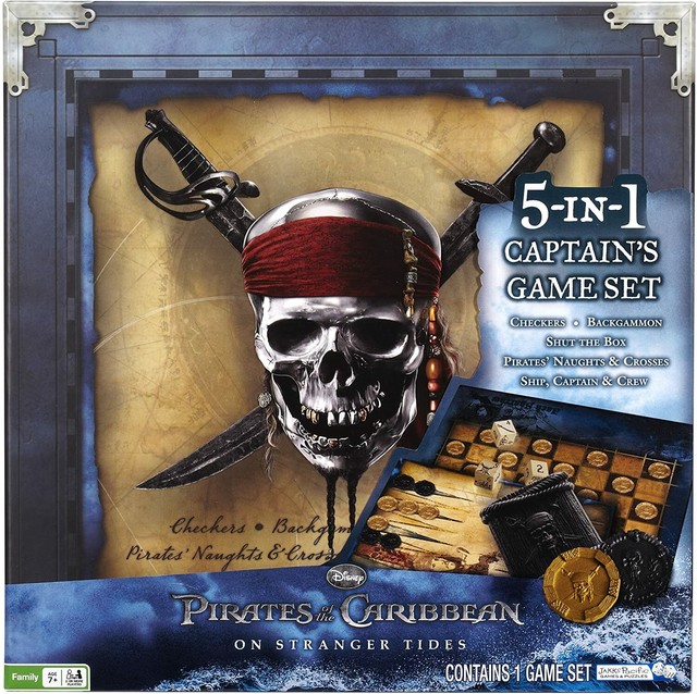 Pirates of The Caribbean on Stranger Tides 5 in 1 Game Set Checkers ...