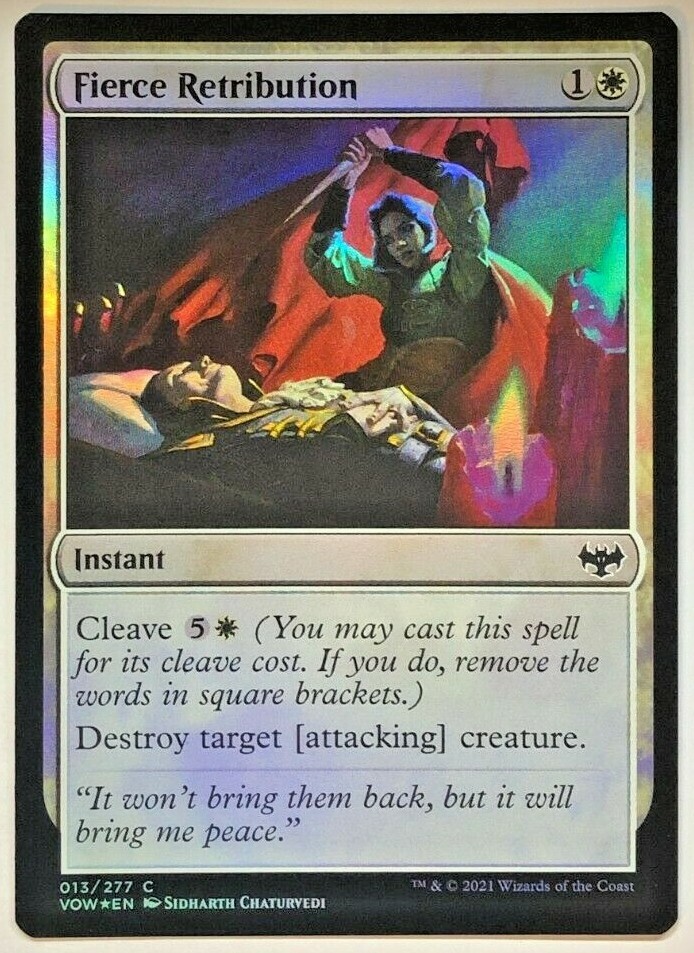 MTG Fierce Retribution Innistrad: Crimson Vow 13/277 Foil Common | eBay