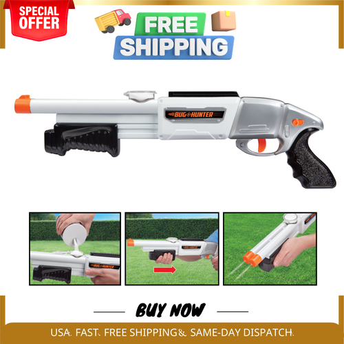 SALT BLASTER, SALT GUN FOR FLIES/ SPIDERS Bug Hunter, DOUBLE BARREL Air ...