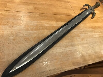Super rare, vintage 50” Viking long sword, copper handle hilt ...
