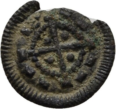 Ungarn Mittelalter 12. Jhrt. Denar Billon 12 mm/ 0,2 g Original Münze # ...