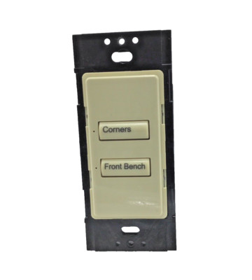 Lutron HomeWorks STWD-2B-IV (Ivory) 2-Button Keypad | eBay