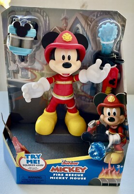 NEW Disney Junior Mickey Mouse Fire Rescue Mickey Toy Action Figure NIB ...