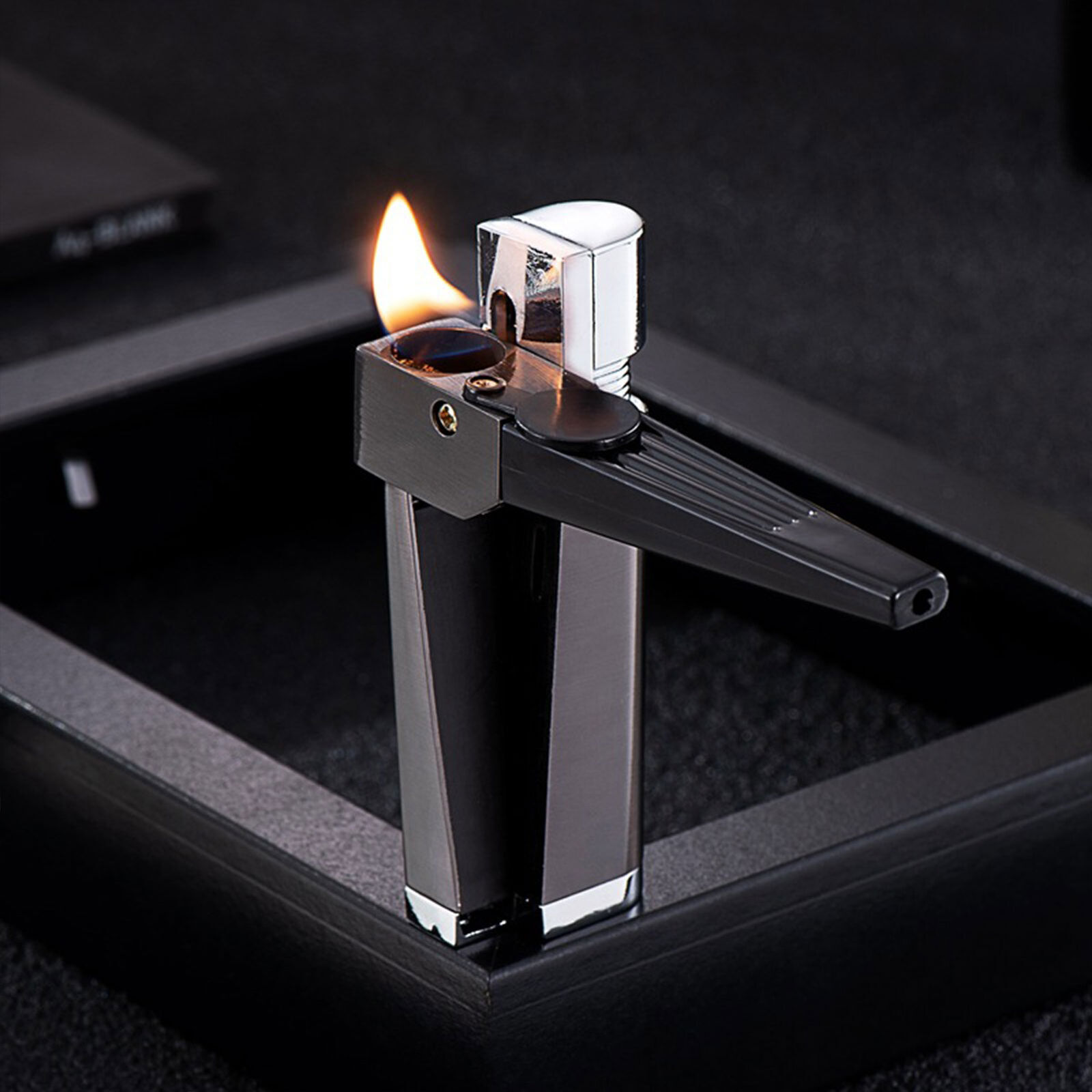 Portable Hitter Lighter - 2 in 1 Metal Lighter with Rotatable Tube with ...