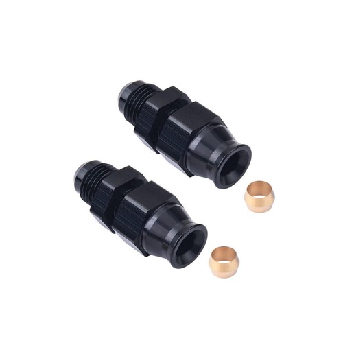 6AN To 3/8" Tube Hardline Fuel Line Adapter Fitting Tubing compression ...