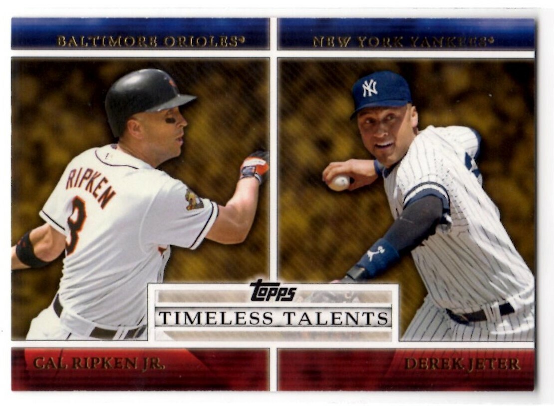2012 Topps Timeless Talents #TT25 Cal Ripken/Derek Jeter ~ NY Yankees ...