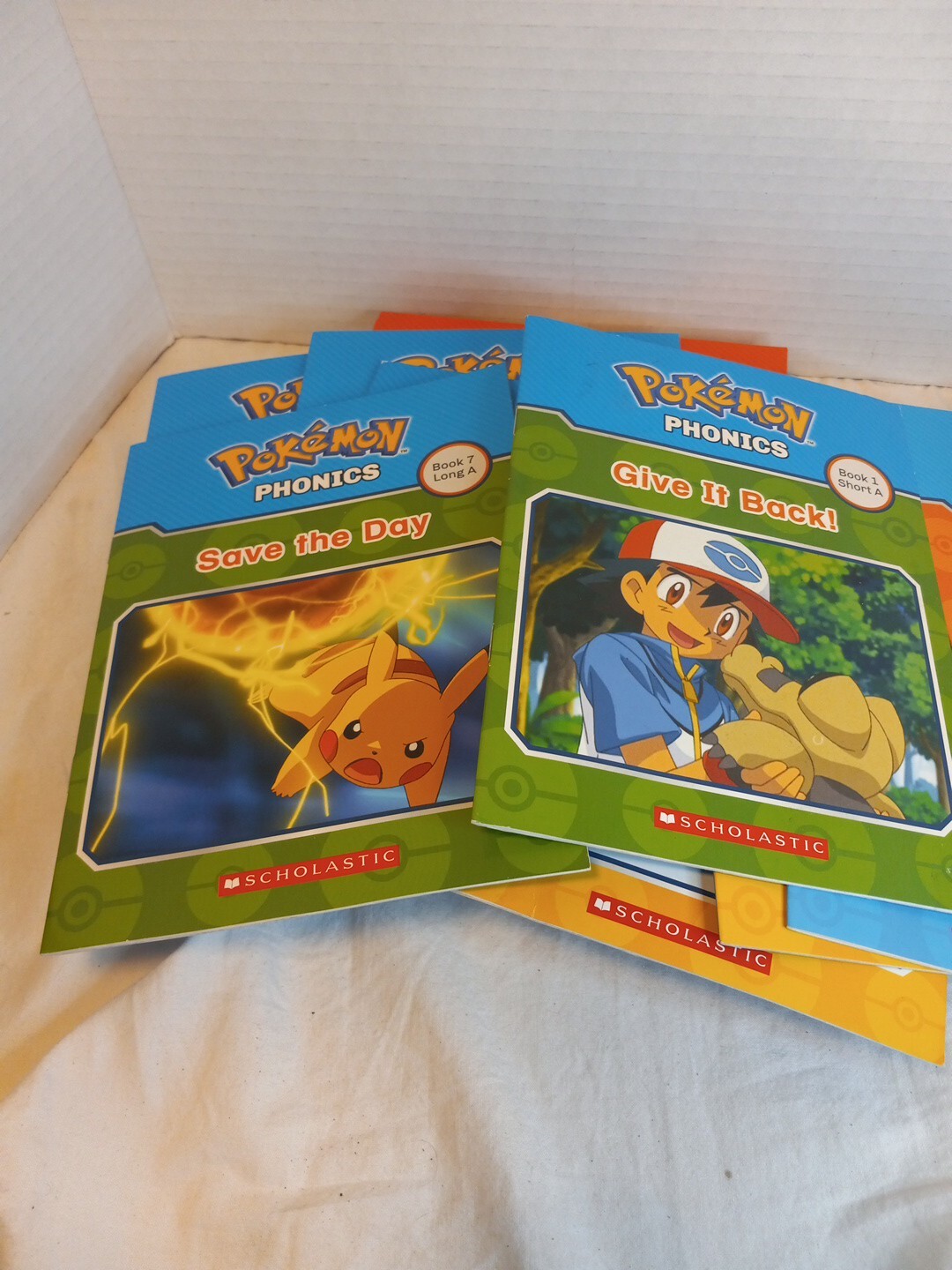 Scholastic Pokemon Phonics Adventures Box With 12 Books Pikachu Cover ...