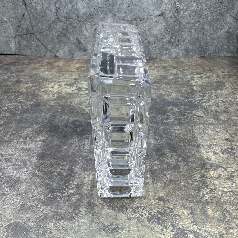 Waterford Crystal Square Bevel Edge Design Small Desk Clock Ireland | eBay