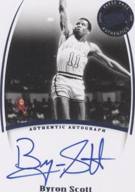 2007-08 Press Pass Legends - Saturday Signatures Byron Scott (AU) for ...