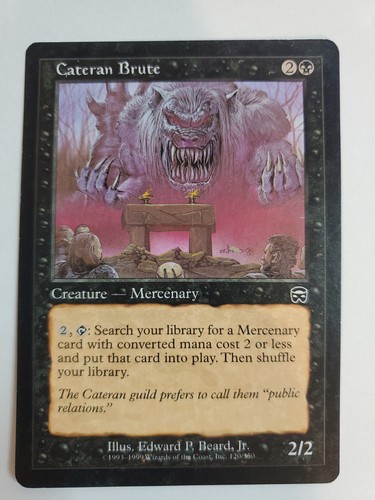 MTG Magic The Gathering Card Cateran Brute CreatureMercenary Black ...