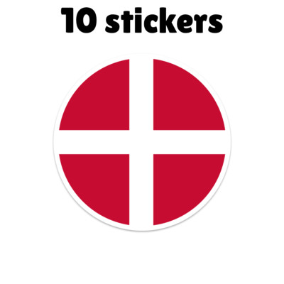Denmark Round Circle Flag Sticker Decal Vinyl Fade & Waterproof | eBay ...