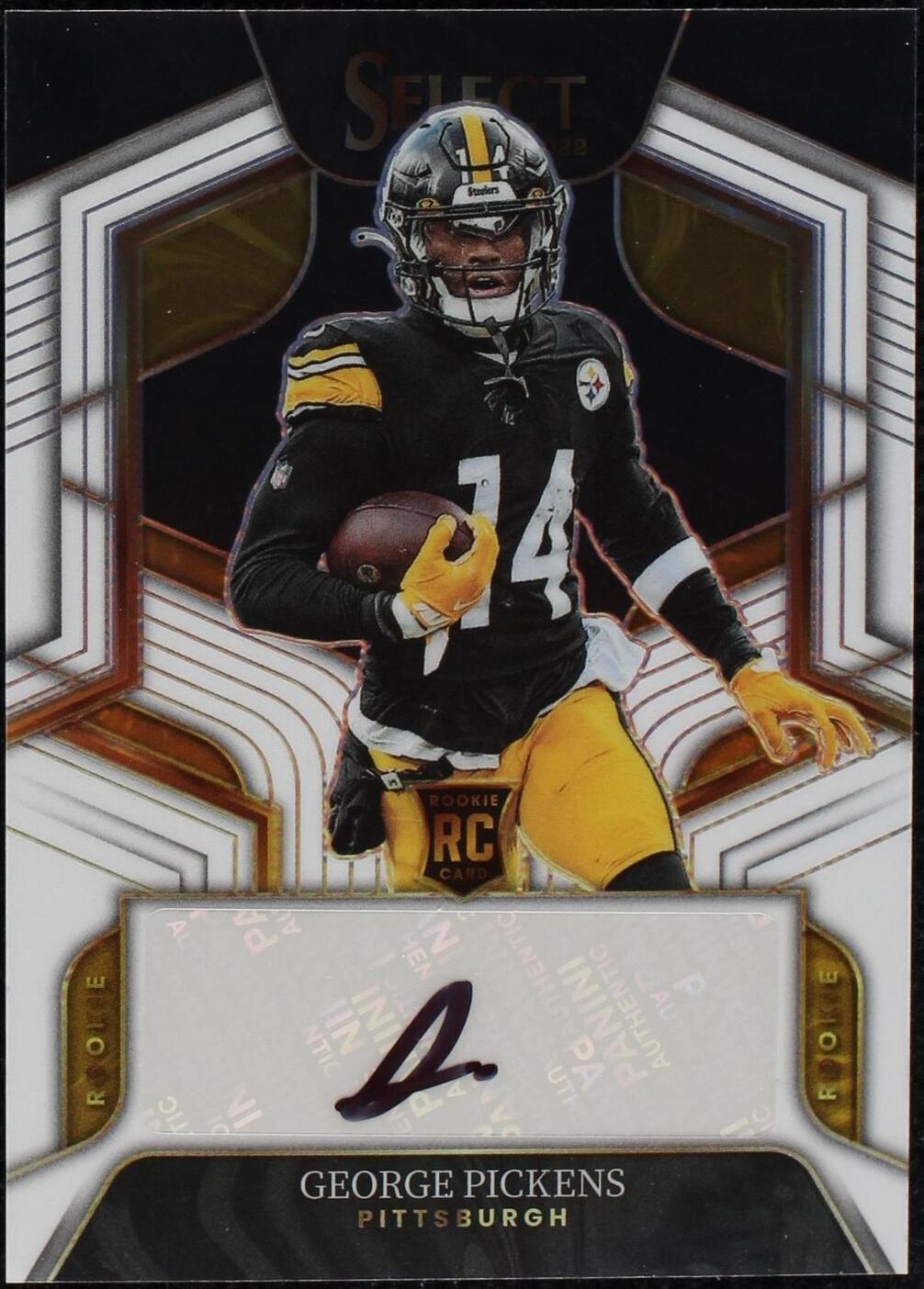 2022 Panini Select - Rookie Signatures George Pickens #RS-GP White ...