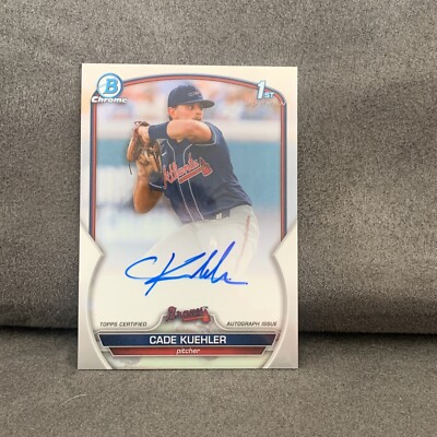 Cade Kuehler - 2023 Bowman Draft Chrome Prospect 1st Bowman Autograph ...