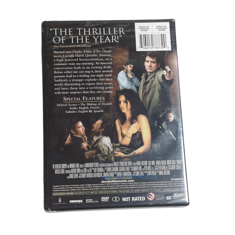 New/Sealed Derailed [Widescreen] [Unrated Version] (DVD, 2005 Miramax Films) 796019787390| eBay