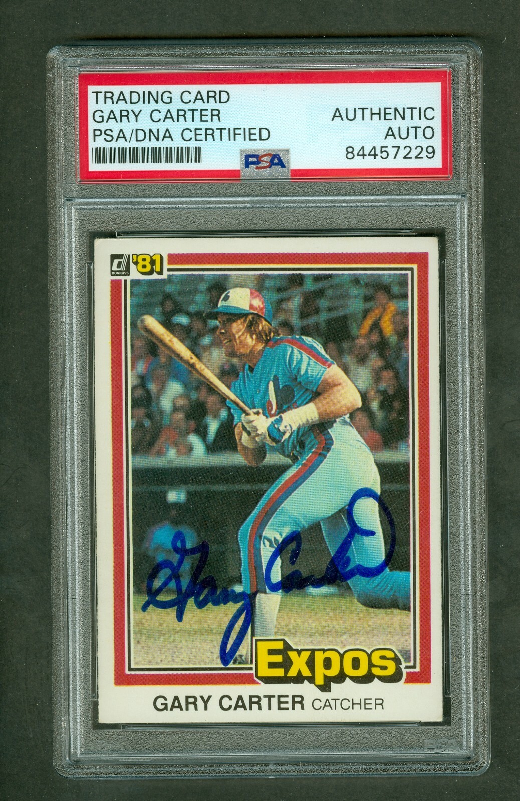 Gary Carter Autograph 1981 Donruss Card #90 Expos PSA/DNA Encased | eBay