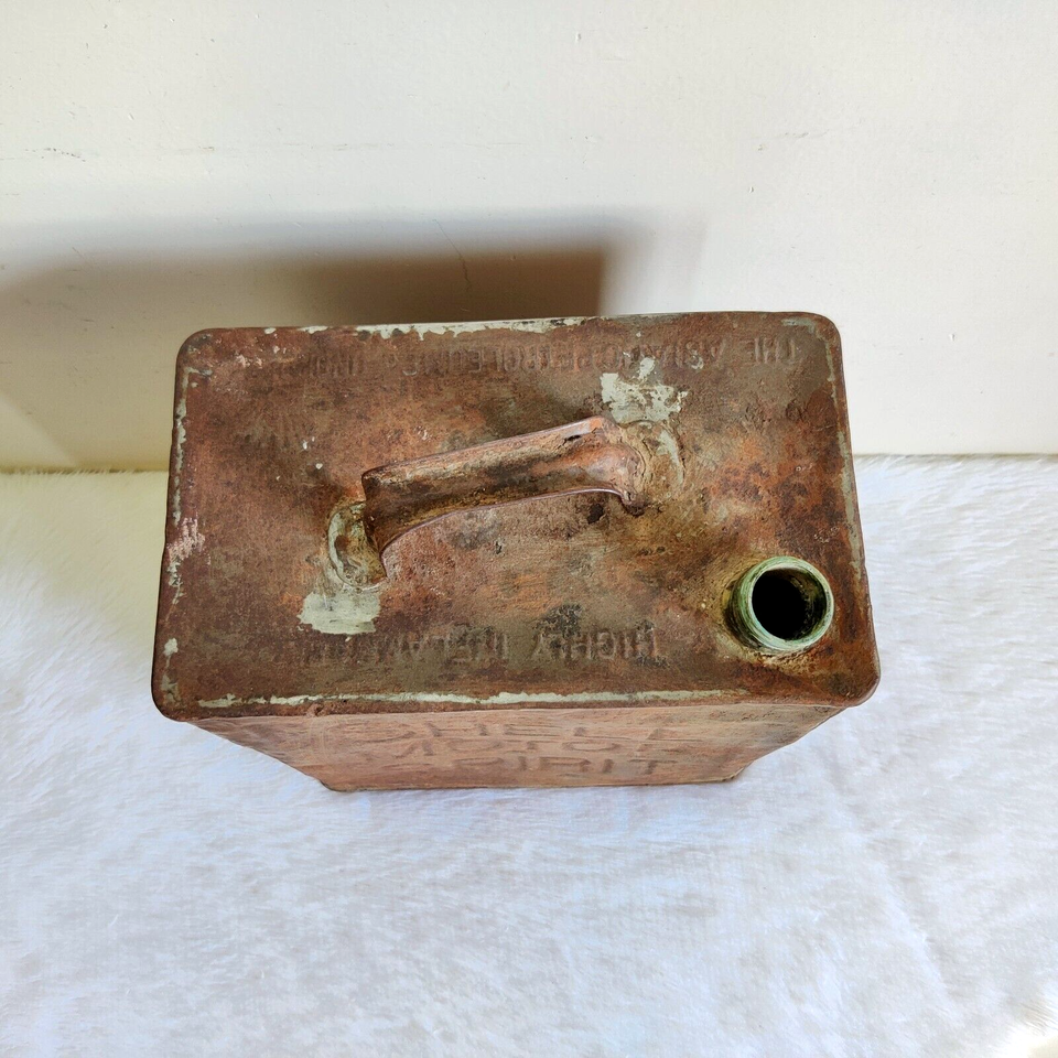 1930s Vintage Shell Motor Oil Tin Can Decorative Old Automobile ...