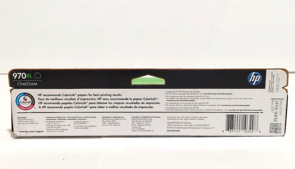 *GENUINE* HP 970XL Black Ink Cartridge CN625AM [Date: Nov 2017] | eBay