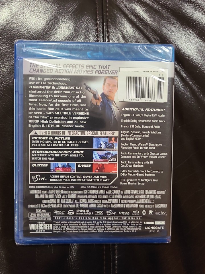 NEW T2 Terminator 2: Judgment Day [Skynet Edition] [Blu-ray ...
