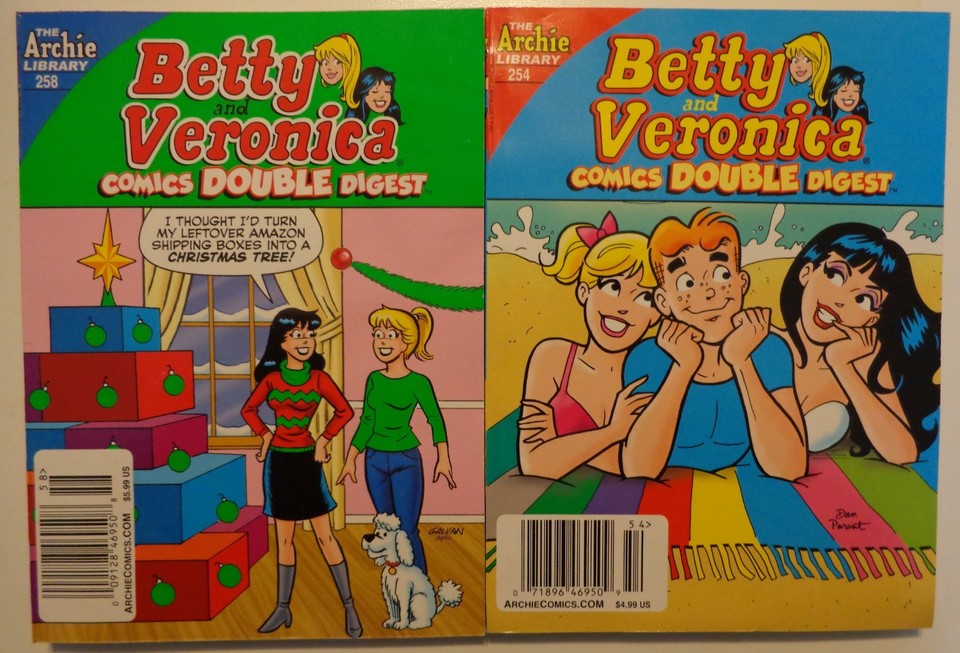 Archie Comics BETTY AND VERONICA Digests Lot Of 4 Beach & Bikini Fun ...