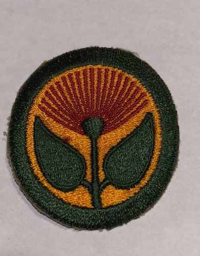 Original WWII Army Hawaiian First Hawaiian Rifles Lehua Flower Shoulder ...
