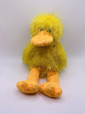 Vintage 2002 Ty PUNKIES COLLECTION SHAGGY YELLOW DUCK Bean Filled ...