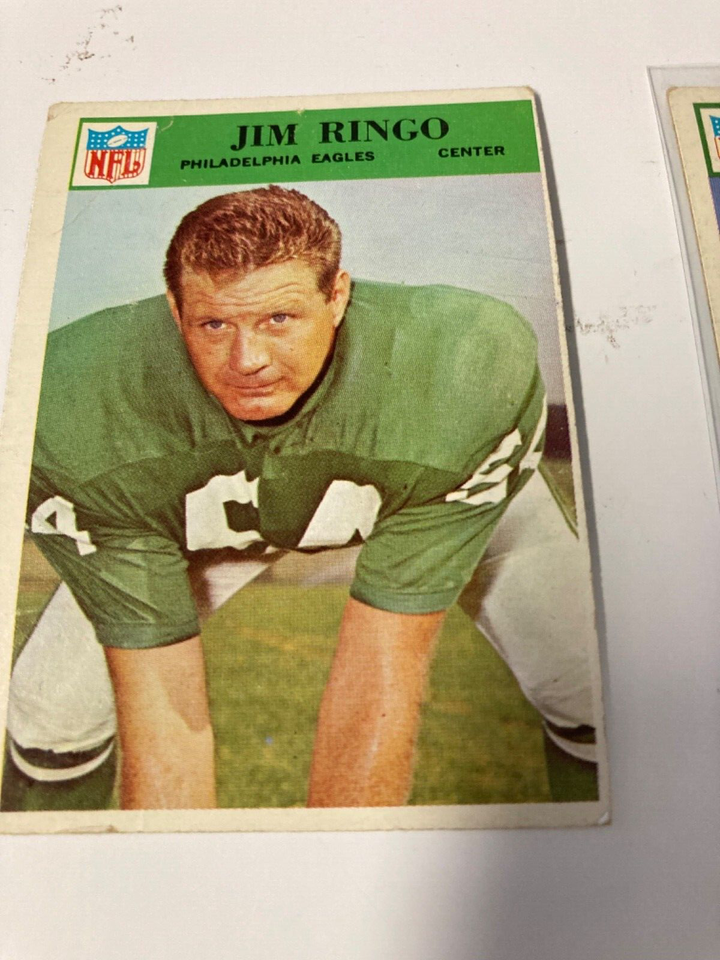 Lot of 60 different 1966 Philadelphia Football cards. Ditka, Brown ...