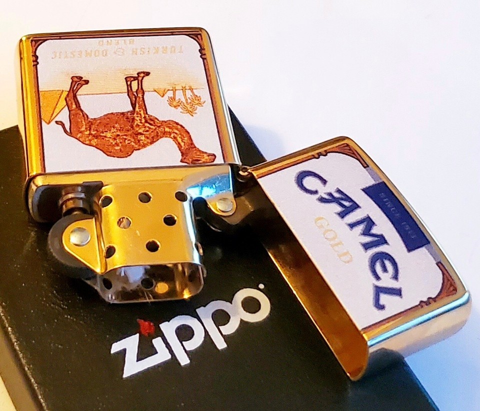 Zippo CAMEL GOLD Pack Sideways Turkish CZ 1038 LIMITED EDITION 50 MADE ...