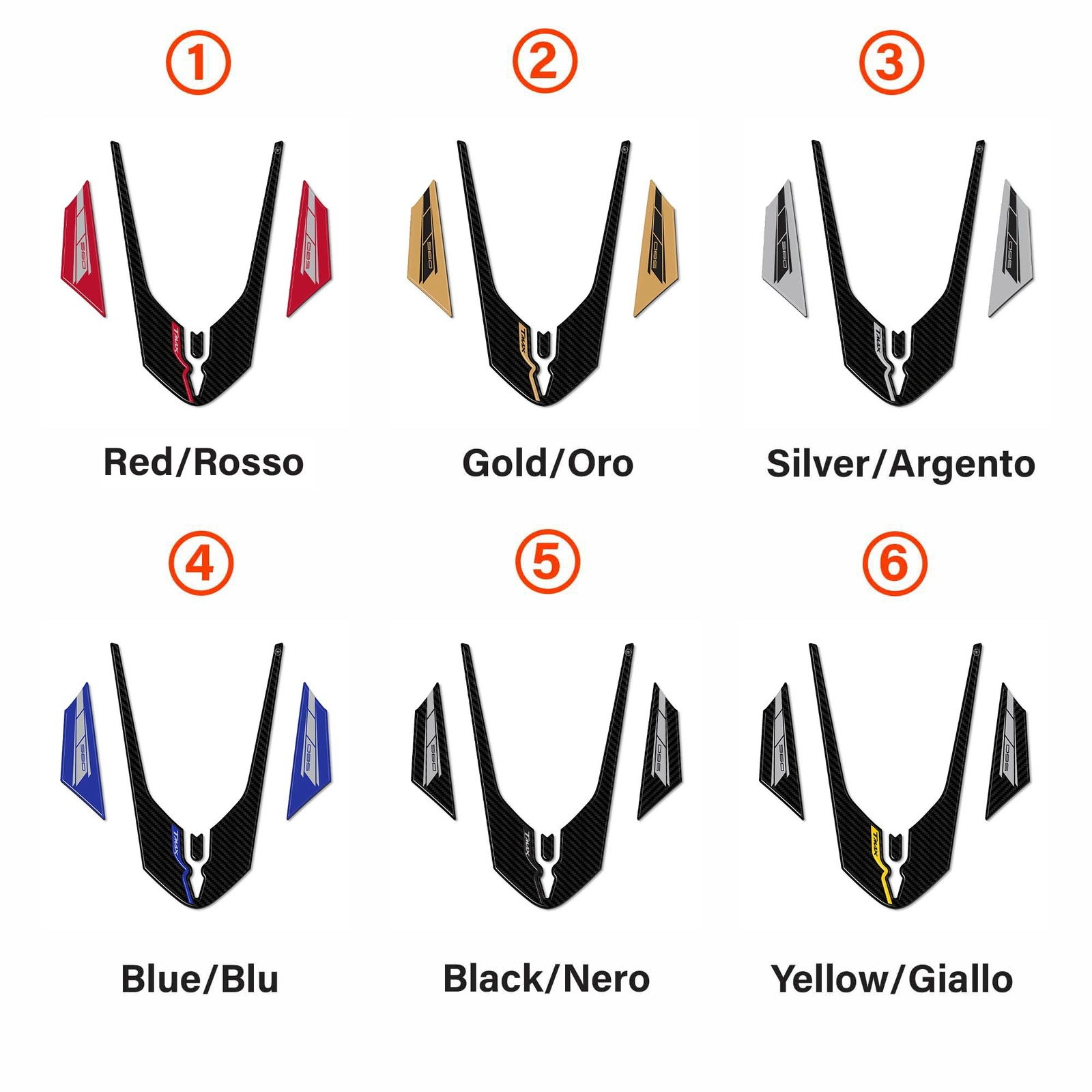 Sticker Resin Gel 3D Protection Fender Compatible With Yamaha Tmax 2022 ...