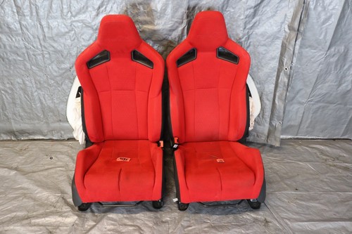 2023 HONDA CIVIC TYPE R FL5 K20C1 OEM RED ALCANTARA FRONT RH LH SEATS ...