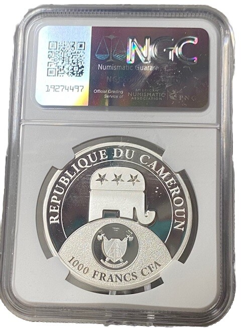 2020 DONALD TRUMP CAMEROON PROOF SILVER NGC GEM PROOF HIGH RELIEF 1 OZ ...