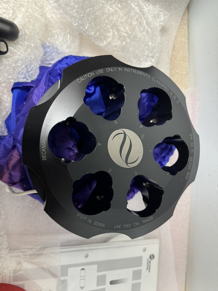 Beckman SW 32 Ti Swinging-Bucket Rotor w/Bucket Set, 369650 (new in box ...