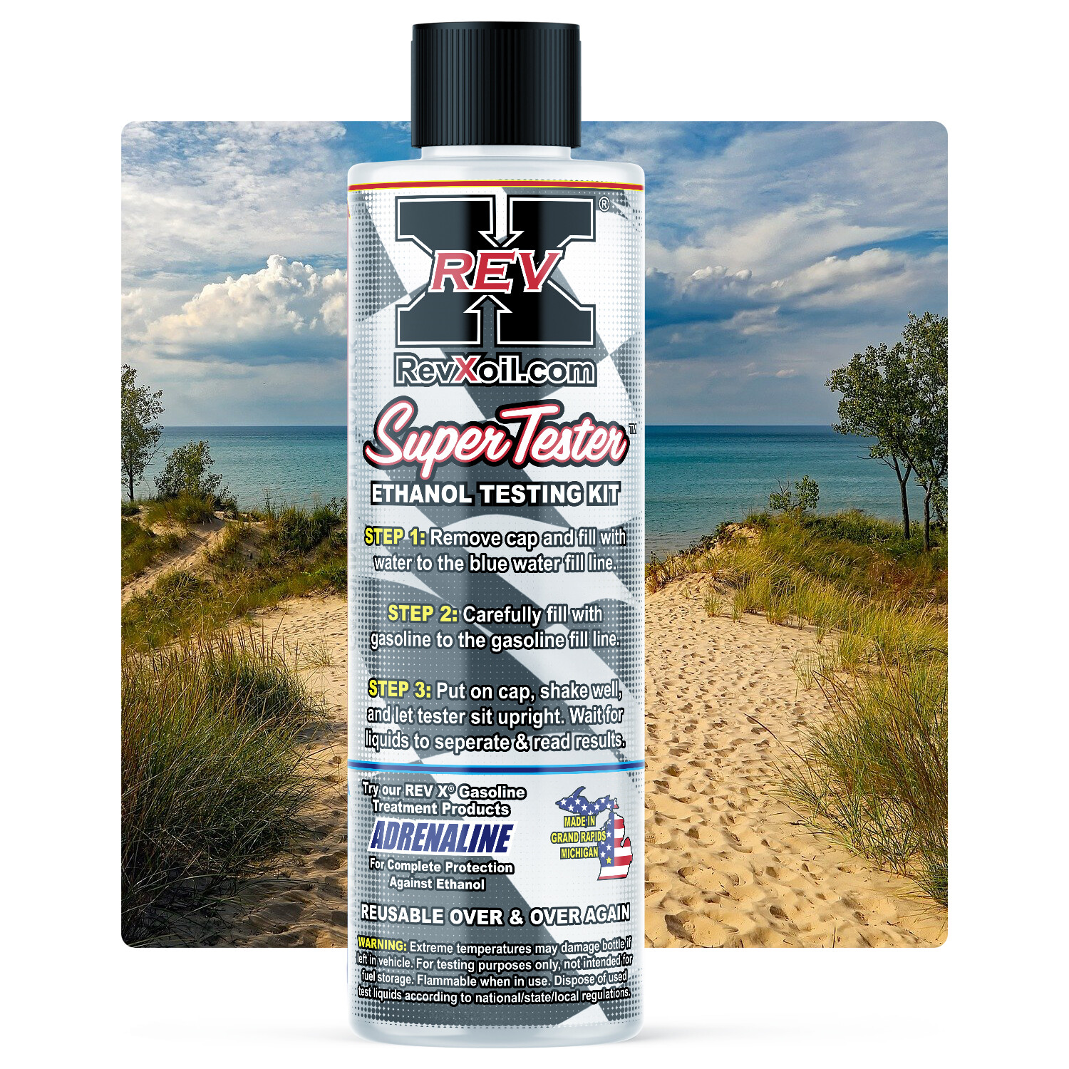 REV X E85 Super Tester Ethanol Test Bottle | Tests E0% - E100% | Easy ...
