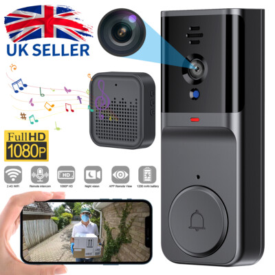 Wireless WIFI Smart Doorbell 1080P HD 4K Security Intercom Video Camera ...