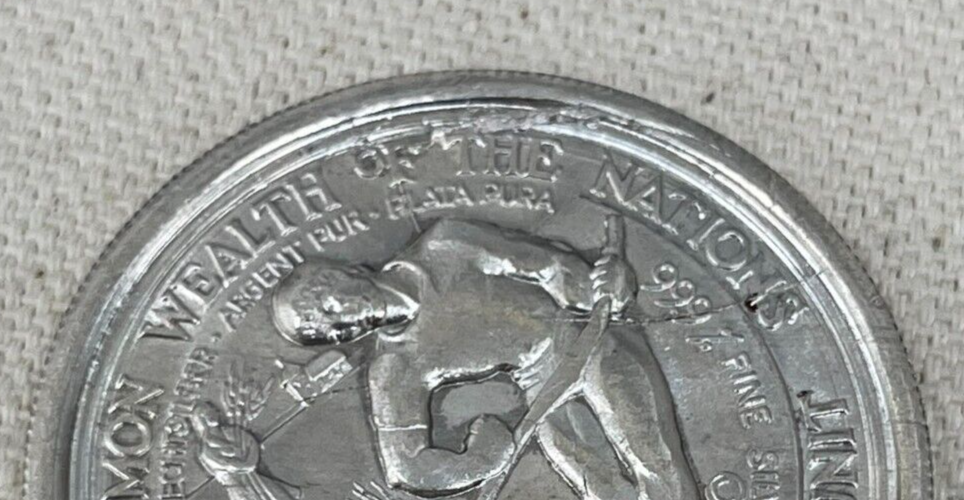 Common Wealth of the Nations Silver Exchange Unit RARE 1 oz Silver Die ...