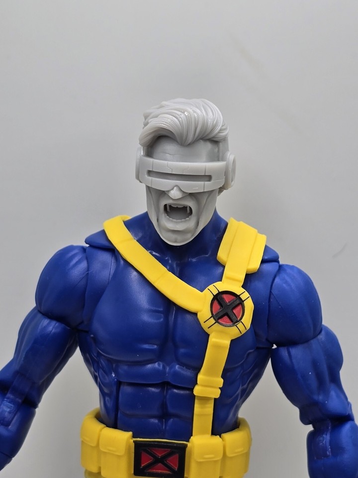 3d Printed X-MEN CYCLOPS HEAD #2 1:12 6" Joe Classified/Marvel Legends ...