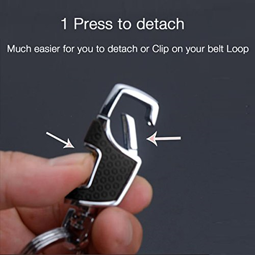 Fencher Key chain with ( 2 Extra Key Rings and Gift Box ) Heavy duty ...