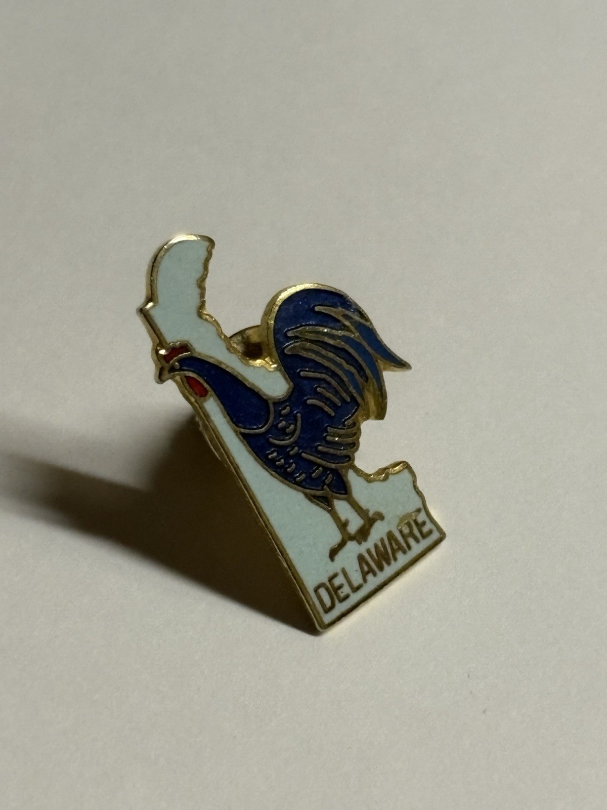 Vintage State of Delaware Souvenir Lapel Pin State Bird Blue Hen | eBay