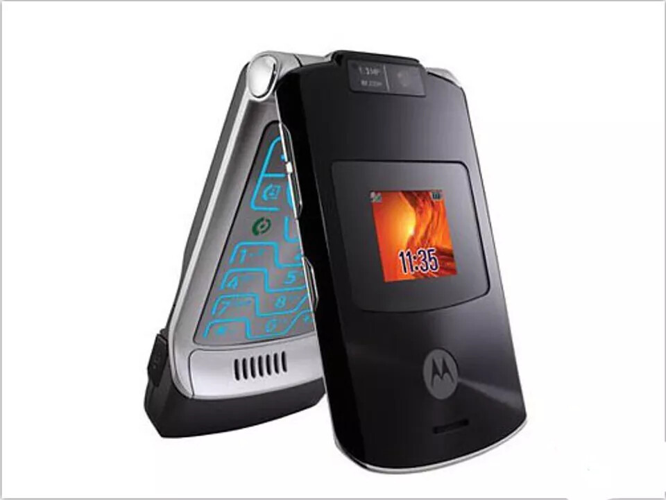 Original Motorola Razr v3xx Flip Cellphone Bluetooth 1.3MP Camera ...