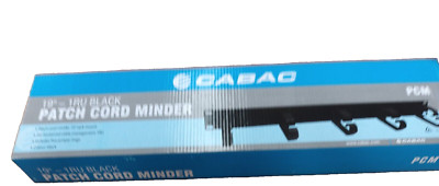 Lot of 6 Cabac Cable Management Panel 19" R19 1RU Black Patch Cord ...