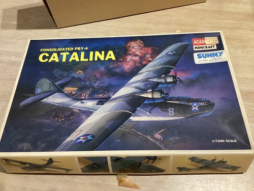 Academy 1/72 Consolidated PBY-4 Catalina pre-owned 1996 kit w/ comb ...