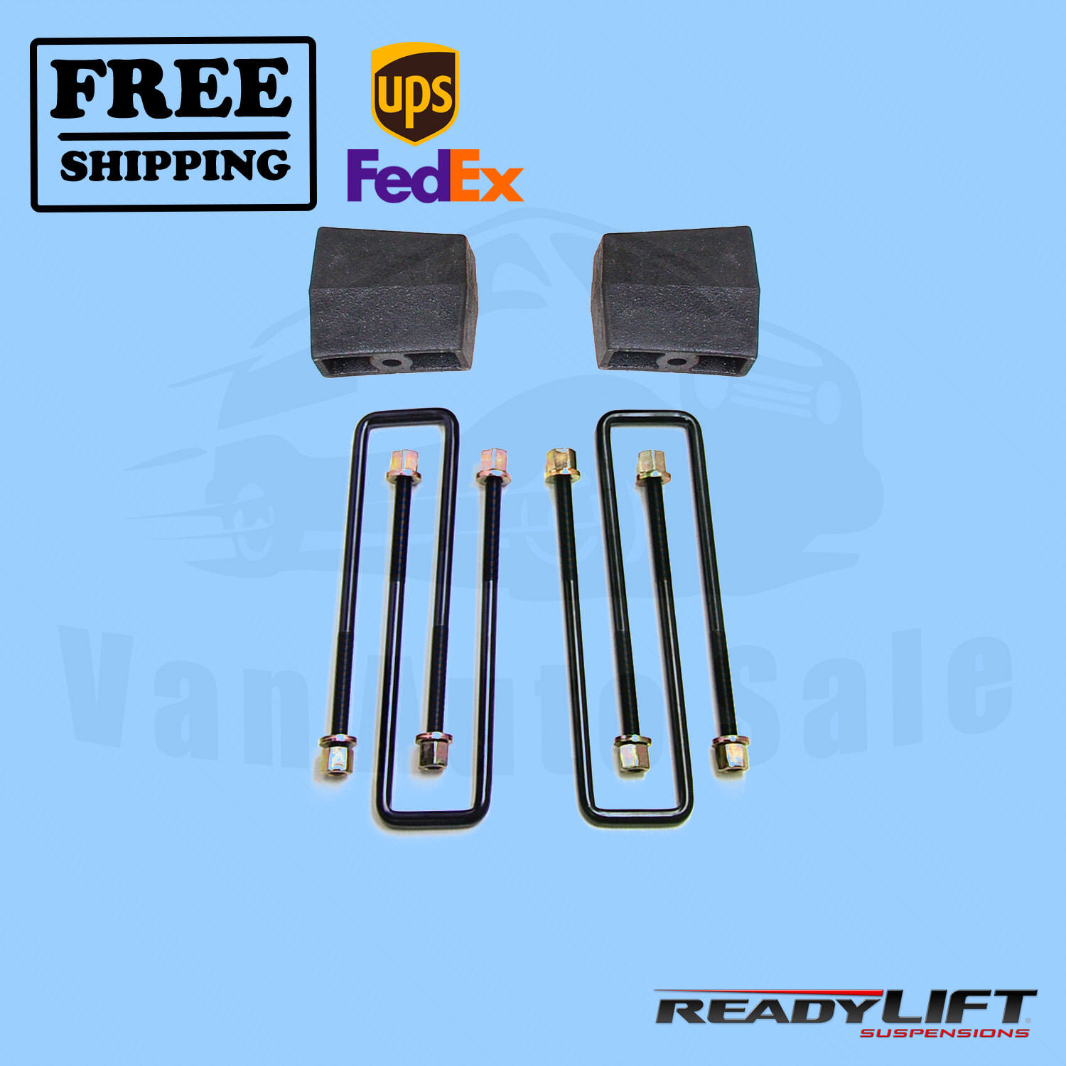Susp. Leaf Spring Block Kit R 4" ReadyLift for Chevrolet Silverado 1500 ...