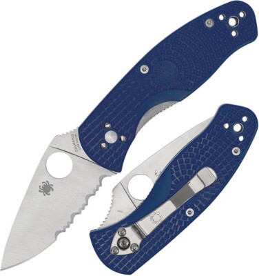 Spyderco Persistence Folding Knife 2.75" Part Serrated CPM-S35VN Steel ...