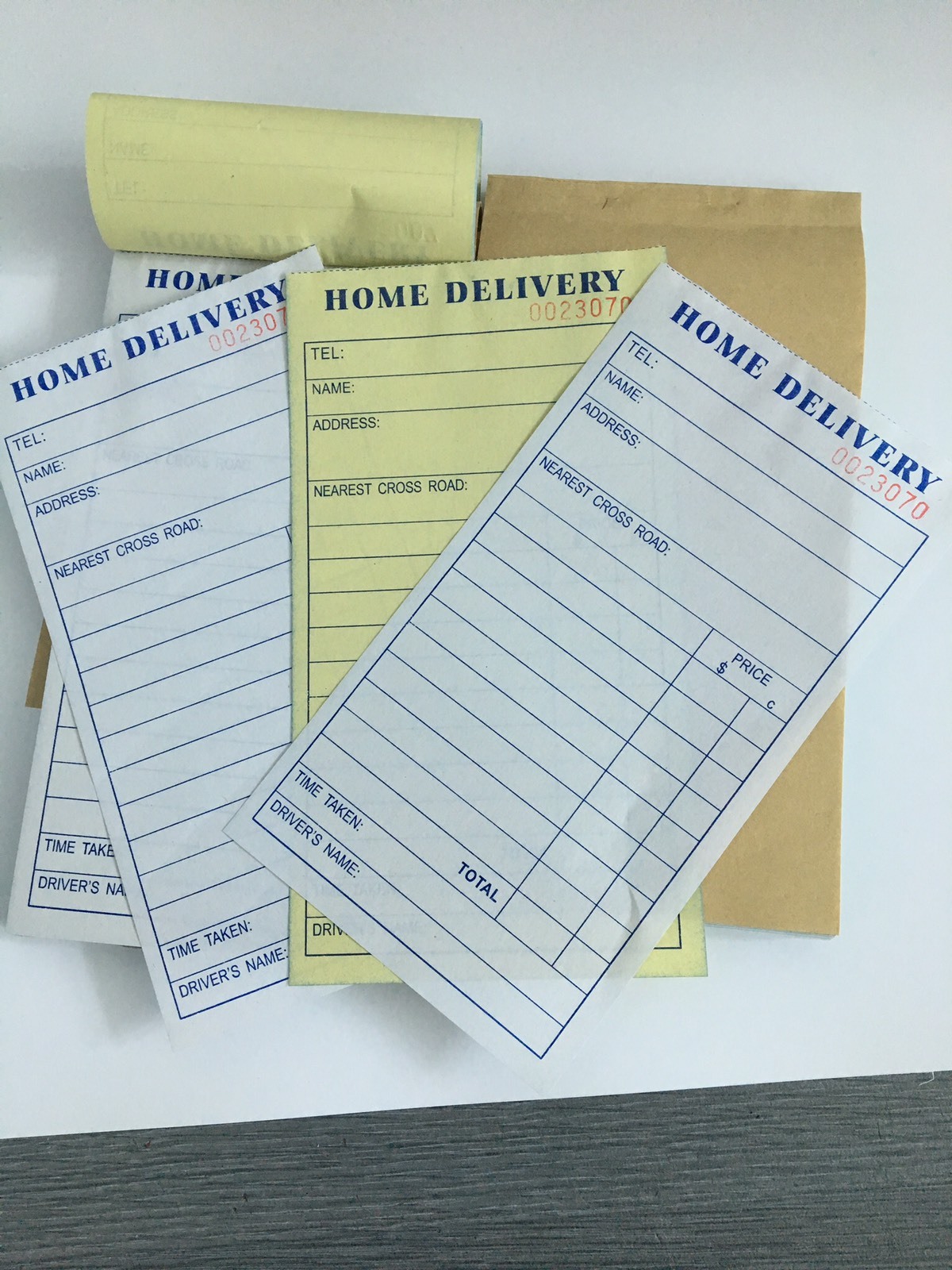 100 LARGE DELIVERY Docket Books. Carbonless Duplicate Special Offer IN ...