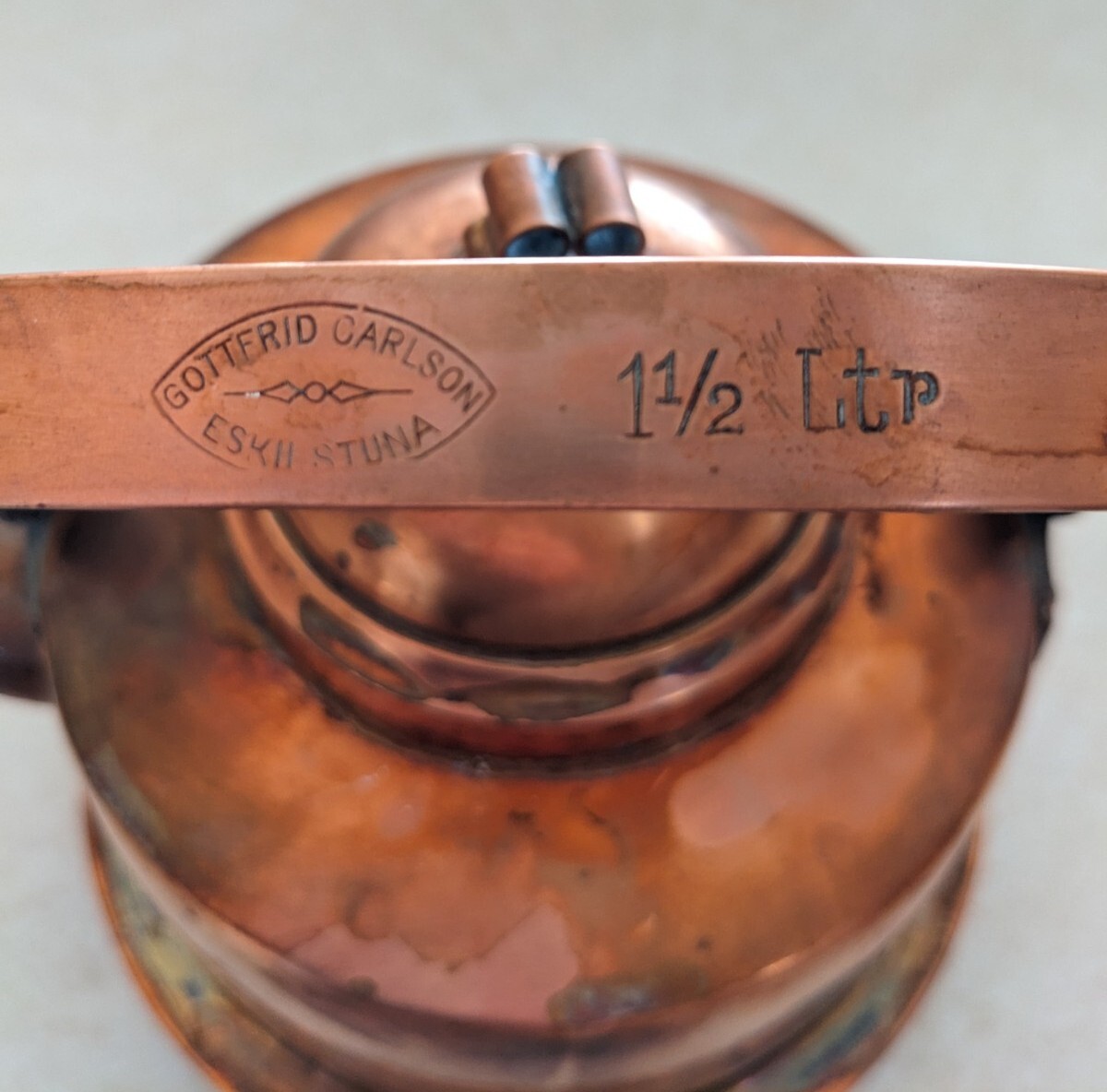 Vintage Gottfrid Carlson Copper Tea Pot Kettle, Eskilstuna, Sweden | eBay