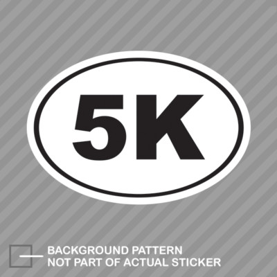 5k Oval Sticker Decal Vinyl 3.1 miles running | eBay