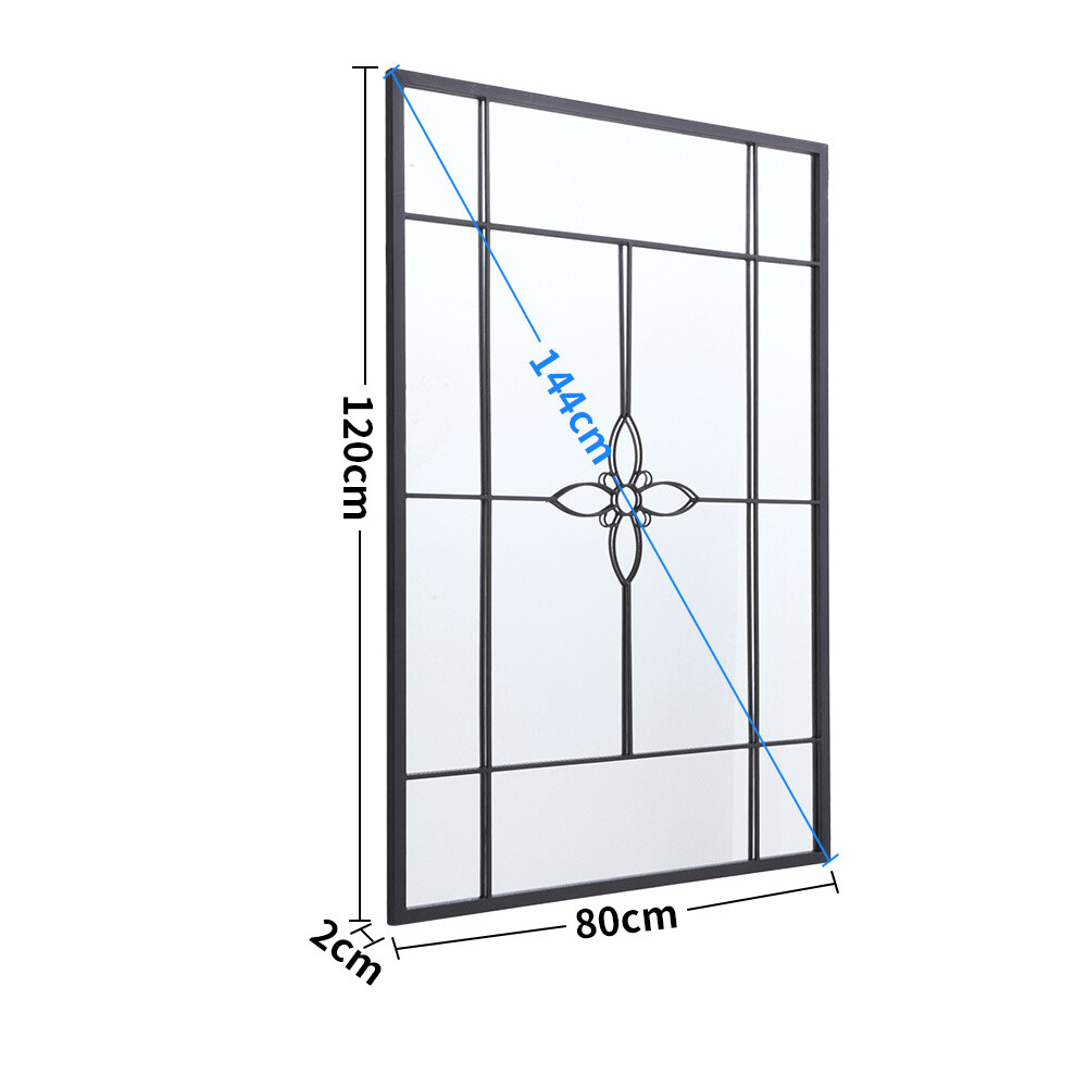 Arched Square Wall Window Mirror Decorative Framed Cathedral Mirror ...